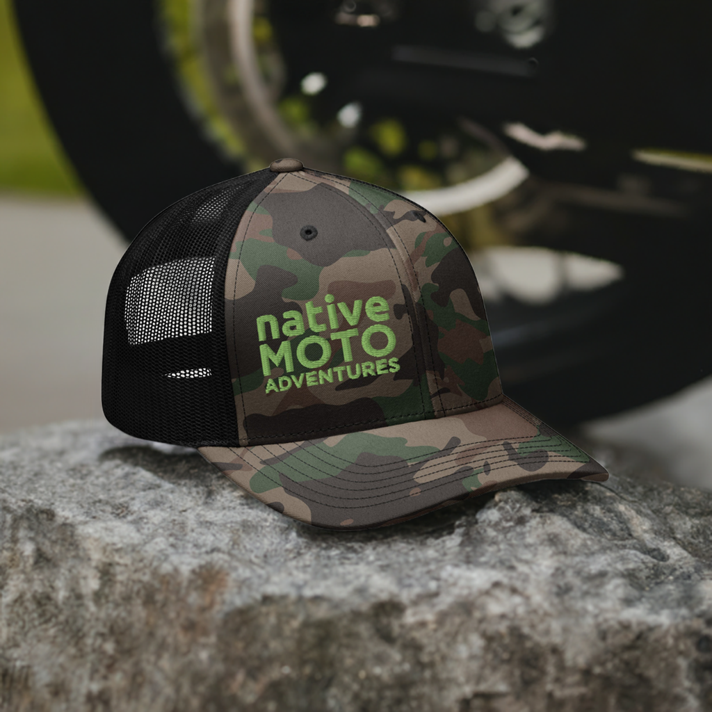 Native Moto Adventures | Camouflage trucker hat